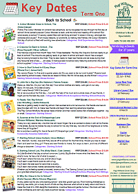 KEY DATES TERM 1 Catalogue